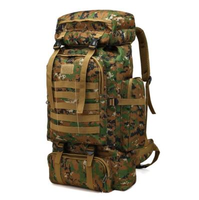 China High Strength Straps and Buckles 80L Capacity Waterproof Backpack in 900D Oxford Fabric for sale