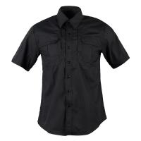 China Gray Color Button Down Short Sleeve Work Shirt 100% Cotton Black Working Shirt for Men for sale