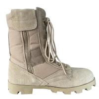 China Rough Suede Leather Safety Boots with Hard Toecap and Smashing Rubber Sole Sand Color for sale