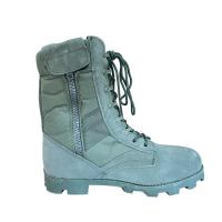 China Smashing Rubber Sole Hard Toecap Rough Suede Leather Safety Boots for Industrial Work for sale