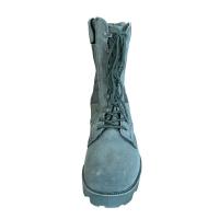 China Smashing Rubber Sole Hard Toecap Rough Suede Leather Safety Boots for Industrial Work for sale