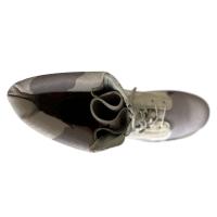 China Shin Level Up-Lace Oxford Leather Safety Boots with Hard Toecap and Rubber Sole for sale