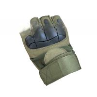 China Half Finger Glove Anti-slip for Sport Hand Protection Puncture Resistant PU/Nylon/Fiber for sale