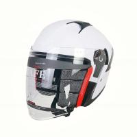 China Outdoor Riding Double Visor Half Face Motorcycle Helmet for Protection in Any Season for sale