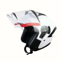 China Outdoor Riding Double Visor Half Face Motorcycle Helmet for Protection in Any Season for sale