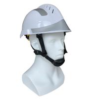 China High Security Anti Fire Control Helmet with White ABS and Curve Visor for sale