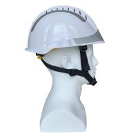 China High Security Anti Fire Control Helmet with White ABS and Curve Visor for sale