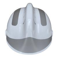 China High Security Anti Fire Control Helmet with White ABS and Curve Visor for sale