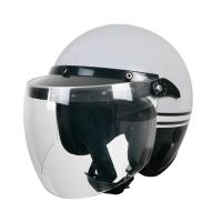 China Half Open Face Retro Motorcycle Helmet for Head Protection White and Customizable XL for sale