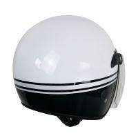 China Half Open Face Retro Motorcycle Helmet for Head Protection White and Customizable XL for sale