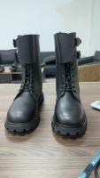 China Autumn Men's Black Cowhide Leather Boots with Rubber Outsole Shoe heel height About 3CM for sale