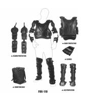 China FOX110 Police Military Body/Leg/ Elbow Protector Horse Ridinganti Riot Suit for sale