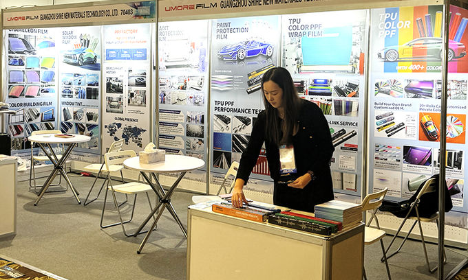latest company news about UMORE PPF Automotive Films Shine at 2025 SEMA Show Las Vegas (Booth 70403) - Over 400 Colors TPU PPF, OEM/ODM Services   1