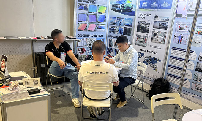 latest company news about UMORE PPF Automotive Films Shine at 2025 SEMA Show Las Vegas (Booth 70403) - Over 400 Colors TPU PPF, OEM/ODM Services   2