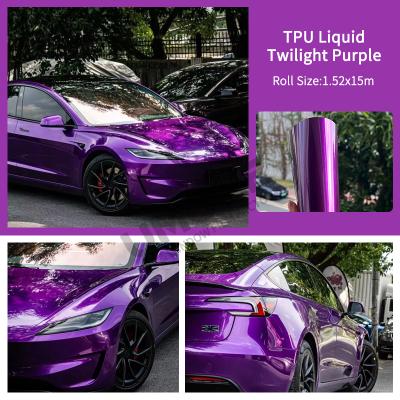 China Glossy Color PPF Film UV Stable Easy Apply Car Body Protection Film for sale