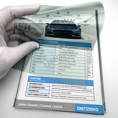 China Ultra HD Self Healing Nano Ceramic Tint Film 1.52*30m Car Tint Window Film 2mil for sale
