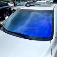 China Blue Chameleon Window Tint Film Vlt 60% Car Windshield Sun Shade Film 1.52*30m for sale