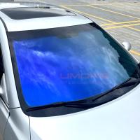 China Blue Chameleon Window Tint Film Vlt 60% Car Windshield Sun Shade Film 1.52*30m for sale