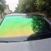 China Green Gold Colored Window Film VLT%75 Car Chameleon Rainbow Coloured Window Tint Film for sale