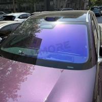 China 99% UVR Auto Window Insulation Film Chameleon Royal Purple Solar Tint PET Window Film For Car for sale