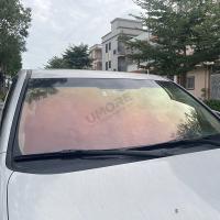 China 75% VLT Windowscreen Solar Green Window Tint Film For Cars UV Blocking Sunset Windshield for sale