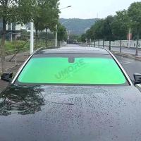 China Green Gold Colored Window Film VLT%75 Car Chameleon Rainbow Coloured Window Tint Film for sale