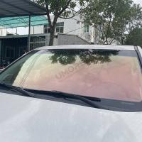 China 75% VLT Windowscreen Solar Green Window Tint Film For Cars UV Blocking Sunset Windshield for sale