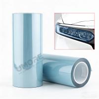 China 1.52*15m PPF Automotive Headlight Film Roll Anti Scratch Light Blue 99% UV Protection for sale