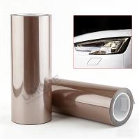 China Brown TPH Car Headlight Film Waterproof Rainproof 6.5mil Scratch Resistant Film For Cars for sale