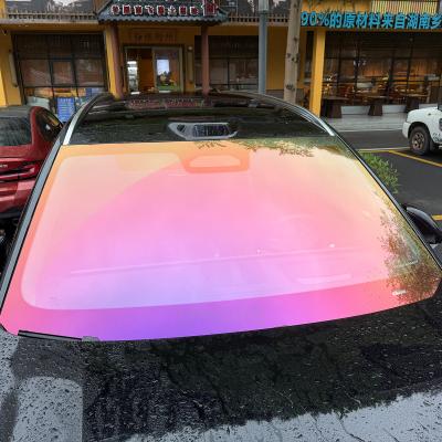 China 100% No Visual Distortion Ultra HD 1.22*15M High Hydrophobic Red EPU Windshield Protection Film WPF TPU Car Windshield PPF for sale