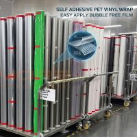 China PET Vinyl Car Wrap Film Gloss Self Adhesive Metallic Soul Red Car Vinyl Wrap Film for sale