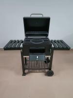 China 40kg Weight Charcoal BBQ Grill  23.7 Inch Portable Camping Grill With Wheels for sale
