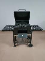 China Movable CSA Charcoal BBQ Grill 30kgs Stainless Steel Wood Grill for sale
