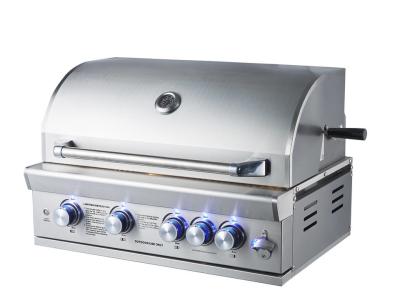 China Black Porcelain Enamel CSA Garden Gas Grill OEM Built In Bbq Gas Grill for sale