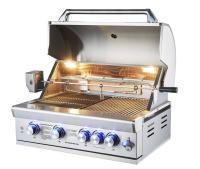 China Black Porcelain Enamel CSA Garden Gas Grill OEM Built In Bbq Gas Grill for sale
