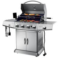 China Black Porcelain Enamel Gas BBQ Grill for sale