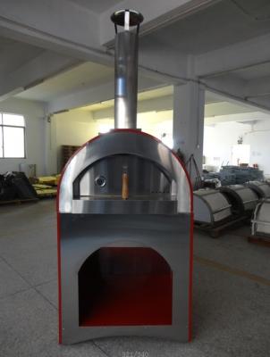 China 840mm Stainless Steel Wood Pizza Oven 201ss Steel Wood Fired Oven for sale