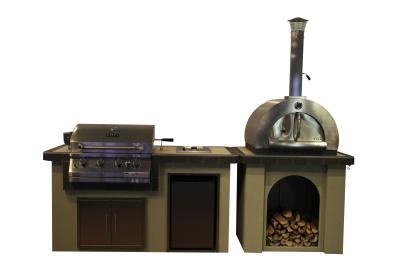 China Islands AGA  Stainless Steel Wood Fired Pizza Oven Steel Wood Fired Pizza Oven for sale