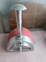 China 4 Wheels Ceramic Pizza Oven 900mm Width Outdoor Ceramic Oven for sale