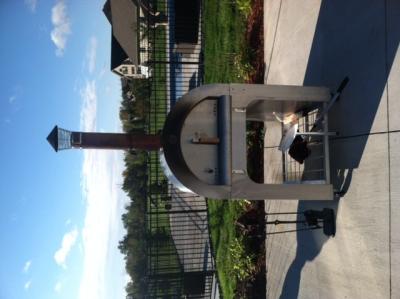 China High-Density Insulation Stainless Steel Wood Fired Pizza Oven With Large Cooking Surface for sale