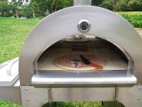 China 30mm thick Outdoor Stainless Steel Wood Fired Pizza Oven 430 840mm for sale