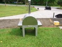 China 30mm thick Outdoor Stainless Steel Wood Fired Pizza Oven 430 840mm for sale