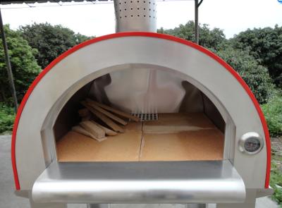 China Automatic Ignition Wood Fired Stainless Pizza Oven With Large Cooking Surface for sale