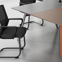 China Modern Simple Rectangle Long Wood Metal Desk Meeting Table Negotiation Large Office Room Boardroom Conference Table for sale