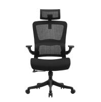 China Ergonomic Office Chair With Lumbar Support High Back Executive Black Mesh Swivel Office Chair for sale