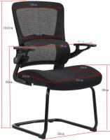 China Ergonomic Mesh Back Mid Back Executive Office Computer Chair Staff Mesh Office Chair With Armrest for sale