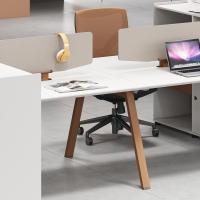 China Modern Office Furniture 2 4 6 People Office Partitions Table Cubicle Workstation Desk With Large Storage Cabinet for sale