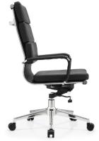 China Office Leather Office High Back Chair Executive Wooden Frame Office Chair for sale