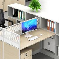 China Modern Simple Staff Screen Office Desk And Chair Combination 2 People Wooden Modular Cubicle Office Workstation Desk for sale