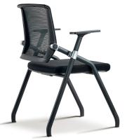 China Wholesale Strong Leg Black Plastic Chair Mesh Office Chair Foldable Office Chair for sale